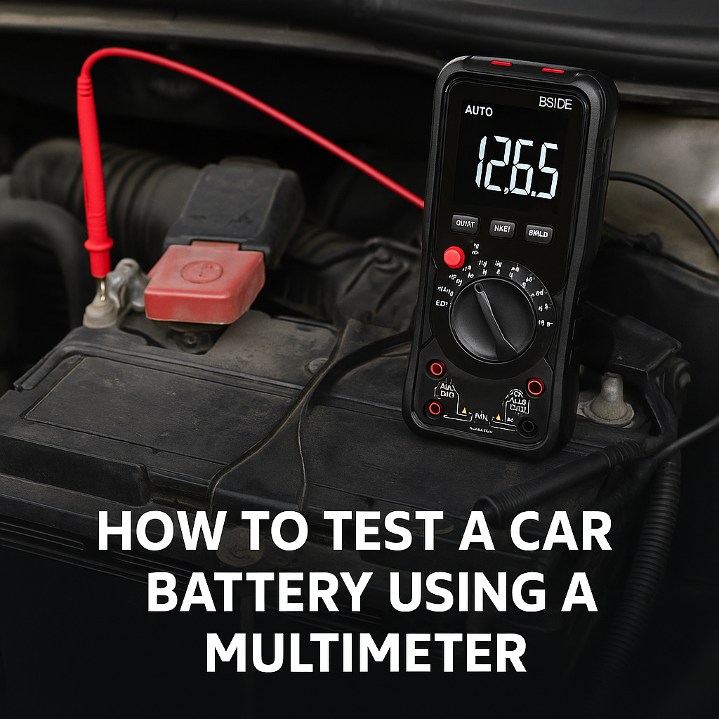 How to Test a Car Battery Using a Multimeter – BsideMeter