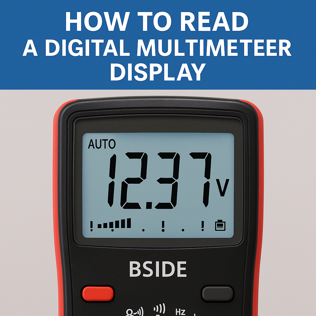How to Read a Digital Multimeter Display – BsideMeter