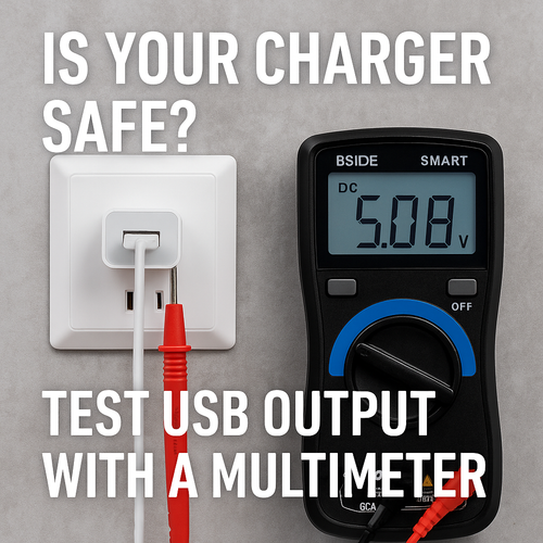 Is Your Charger Safe? Test USB Output with a Multimeter – BsideMeter